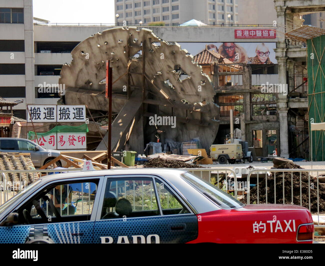 Pictures from the film set for Transformers 4 in Detroit Michigan. Mark ...