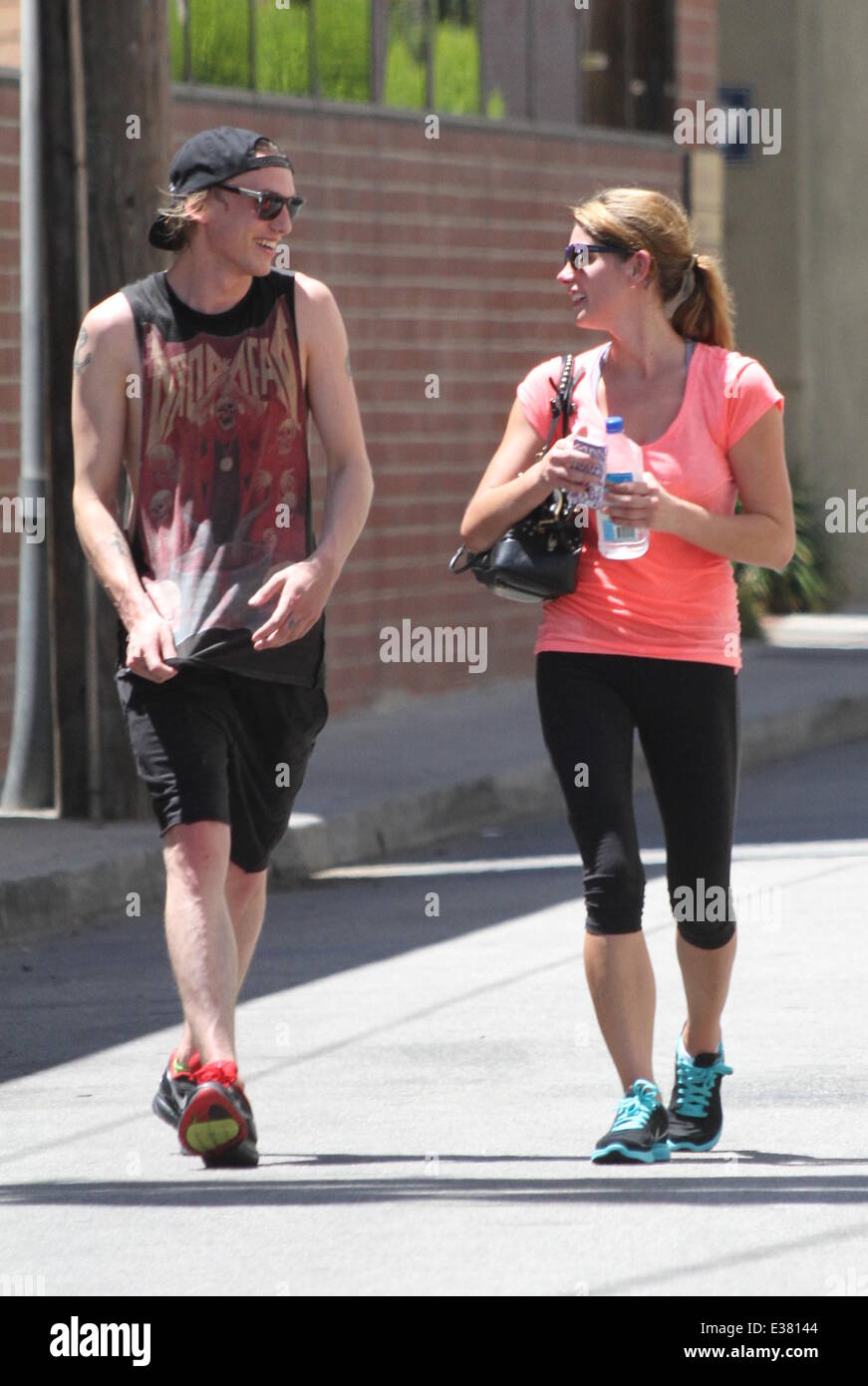 'Twilight' stars Ashley Greene and Jamie Campbell Bower are seen ...