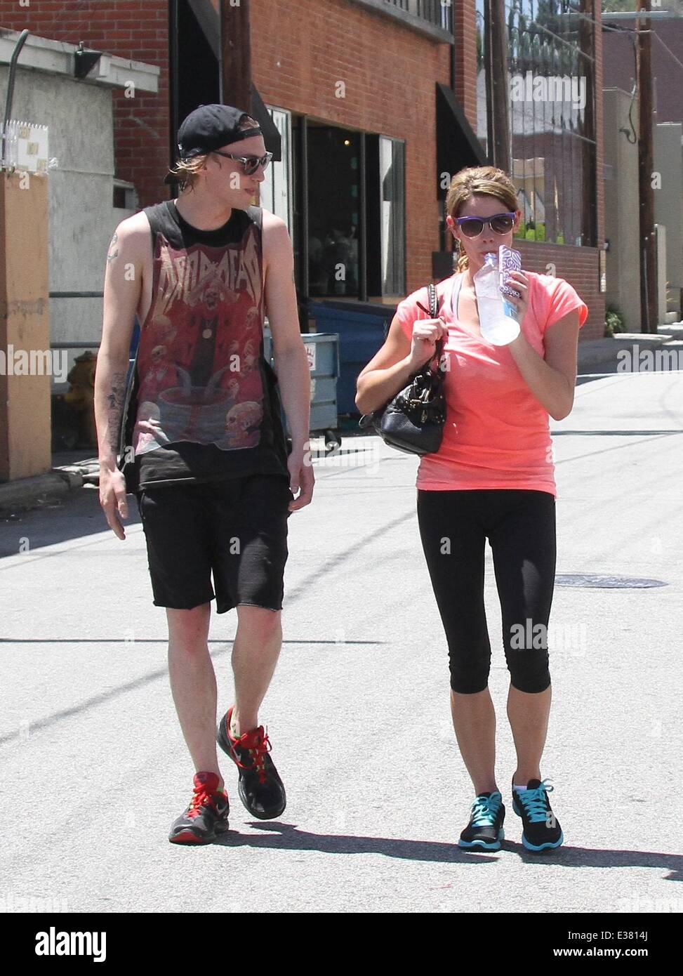 'Twilight' stars Ashley Greene and Jamie Campbell Bower are seen ...