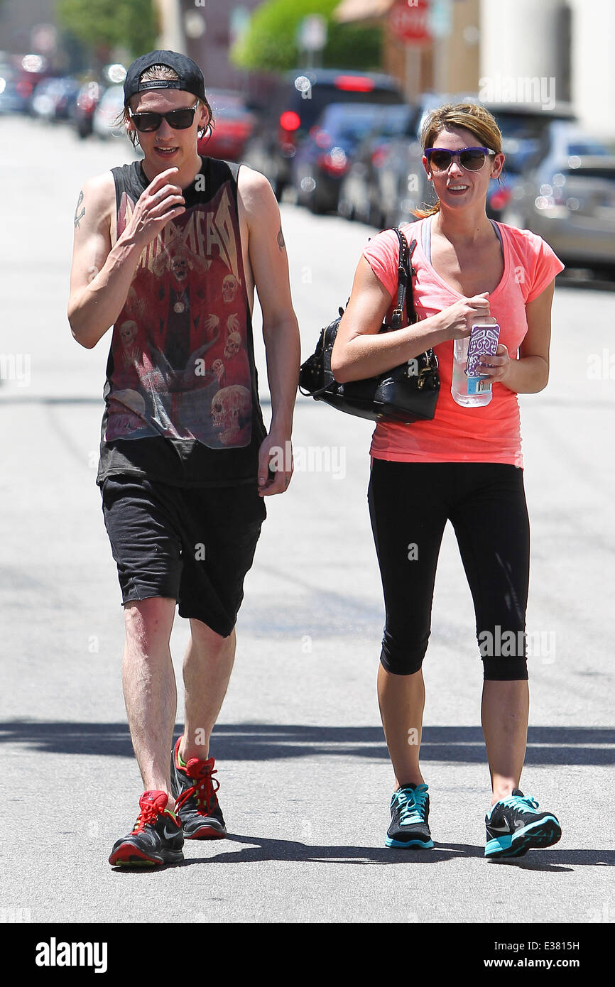 'Twilight' stars Ashley Greene and Jamie Campbell Bower are seen ...