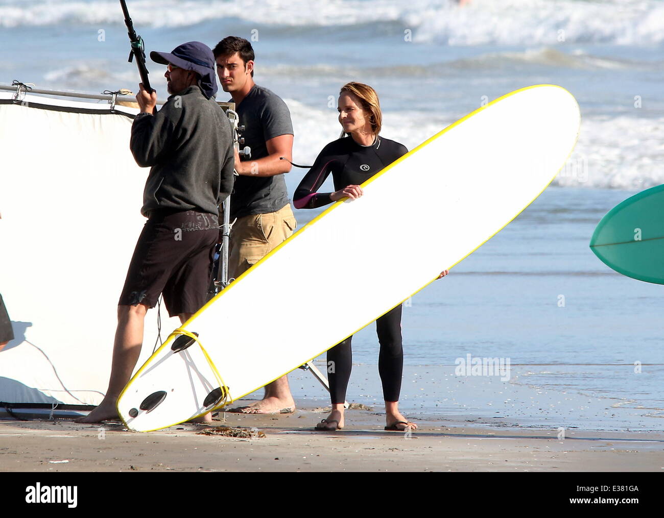 Helen Hunt filming and directing her new movie 'Ride' on Venice Beach ...
