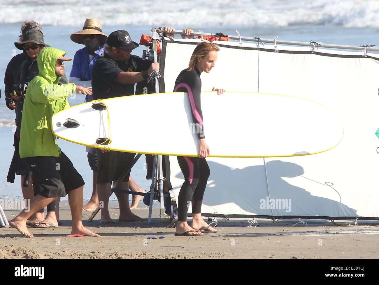 Helen Hunt filming and directing her new movie 'Ride' on Venice Beach ...