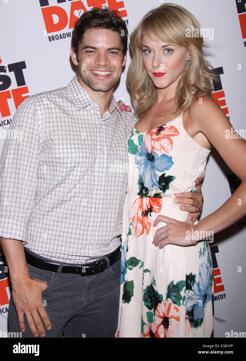 Broadway opening night of 'First Date' held at the Longacre Theatre ...