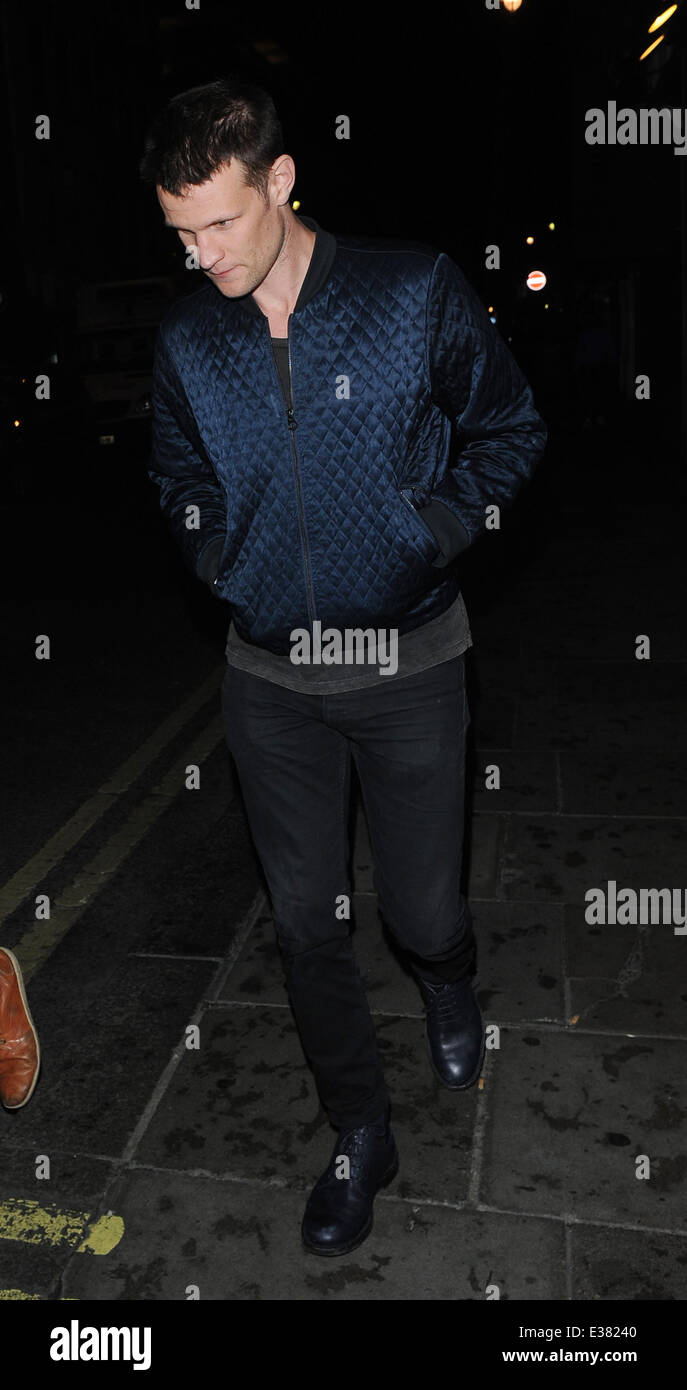 Matt Smith out and about in Soho London Matt was seen leaving the ...