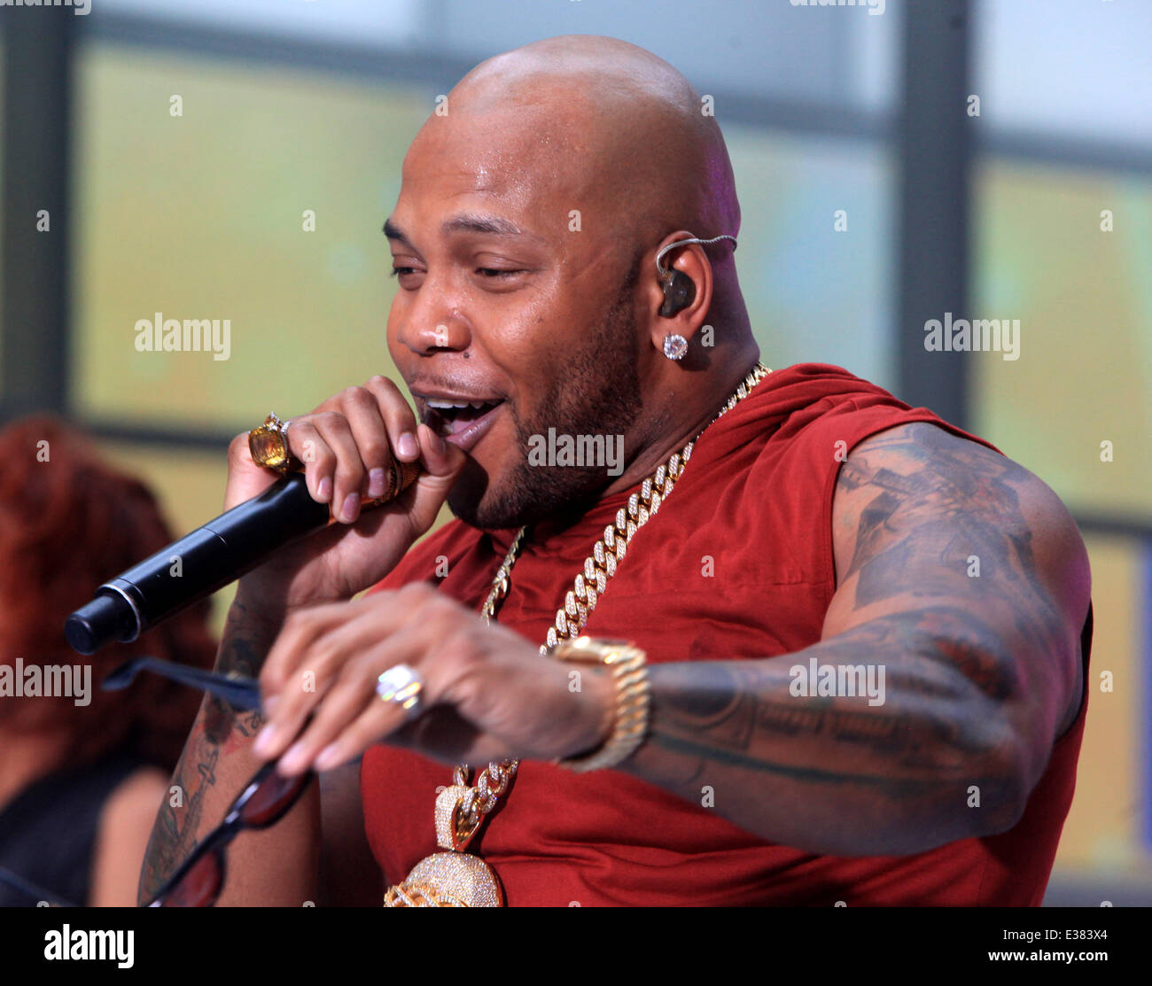 Flo Rida and Natalie La Rose perform on the 'Today' show as part of ...