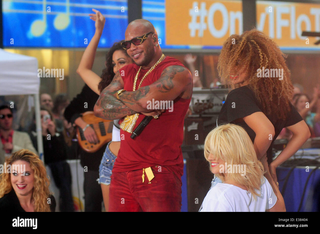 Flo Rida and Natalie La Rose perform on the 'Today' show as part of ...