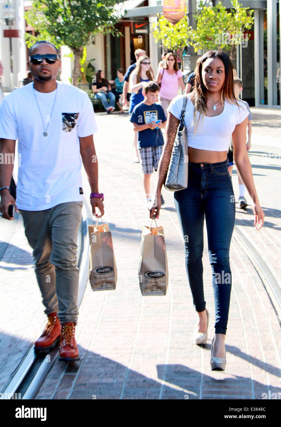'WWE' diva Cameron seen with a male companion shopping at The Grove ...
