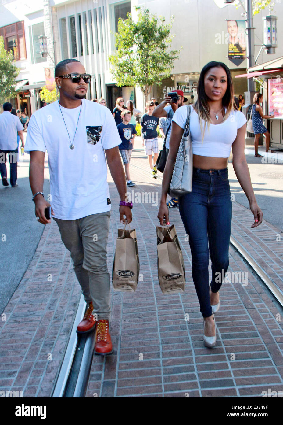 'WWE' diva Cameron seen with a male companion shopping at The Grove ...