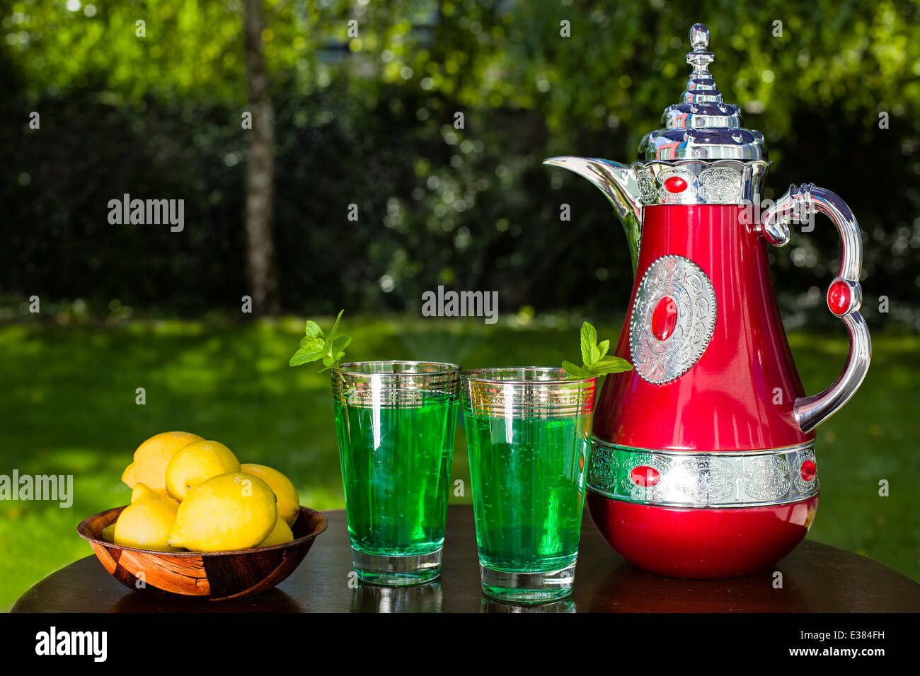 Mint Lemonade is a traditional Arabic refreshing drink Stock Photo - Alamy