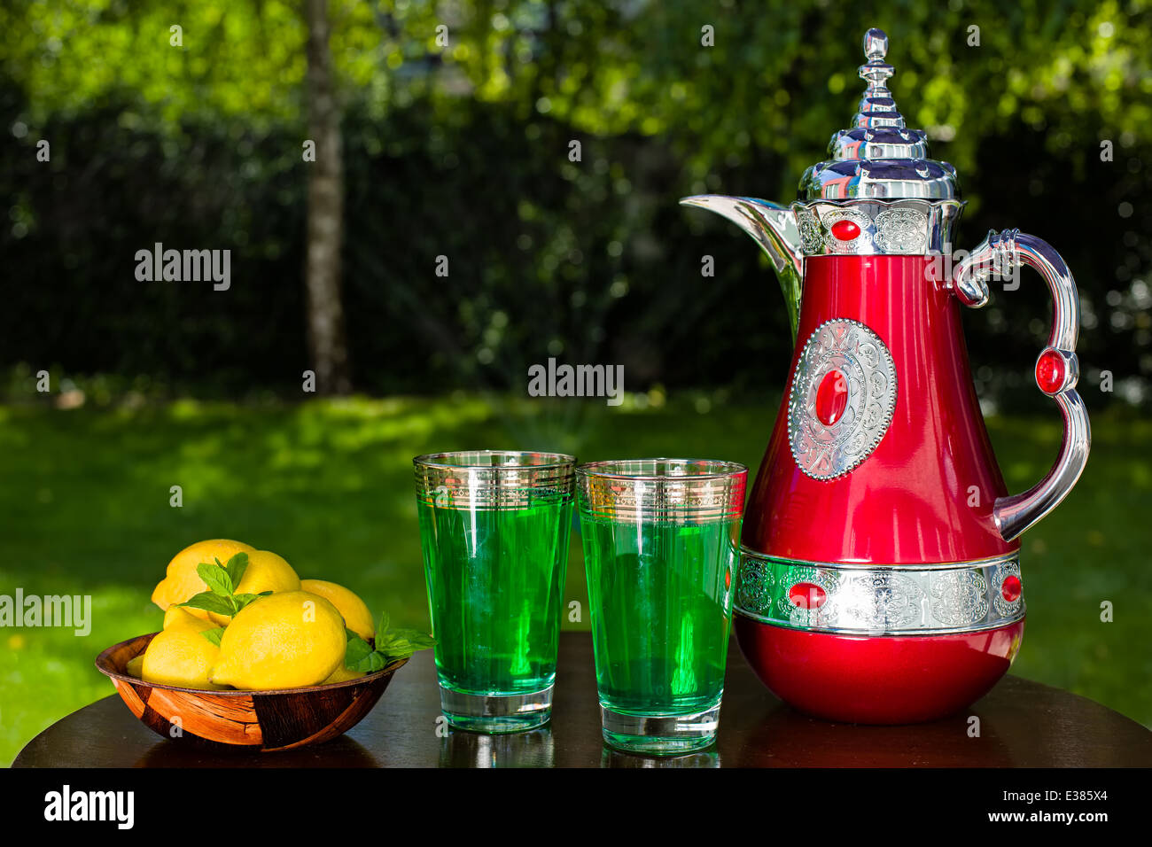 Mint Lemonade is a traditional Arabic refreshing drink Stock Photo - Alamy