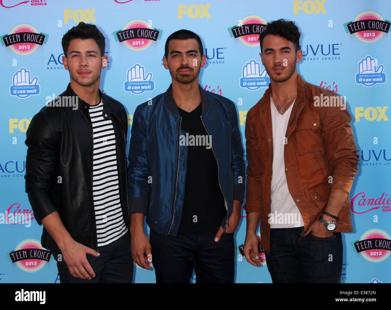 Teen Choice Awards 2013 Arrivals Featuring: Jonas Brothers,Kevin Jonas ...