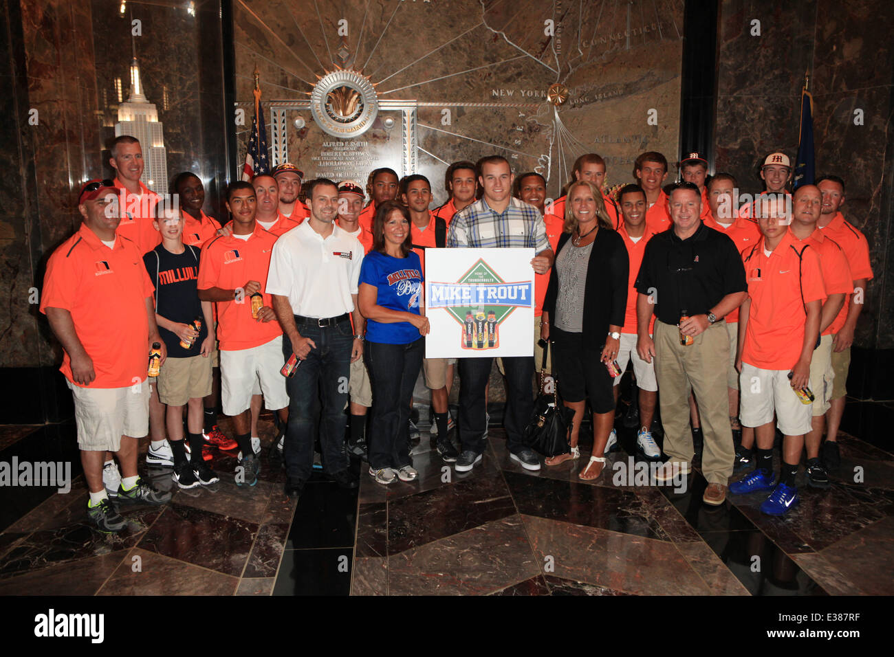 Mike Trout Dedicates Mike Trout Field Millville High Schools Varsity Baseball Field At The