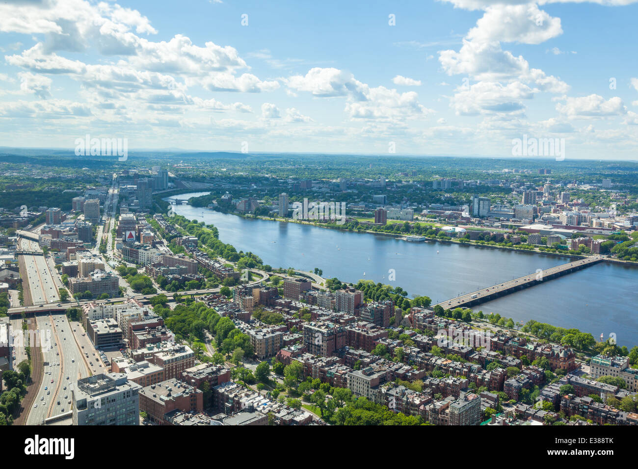 Aerial view of boston hi-res stock photography and images - Alamy