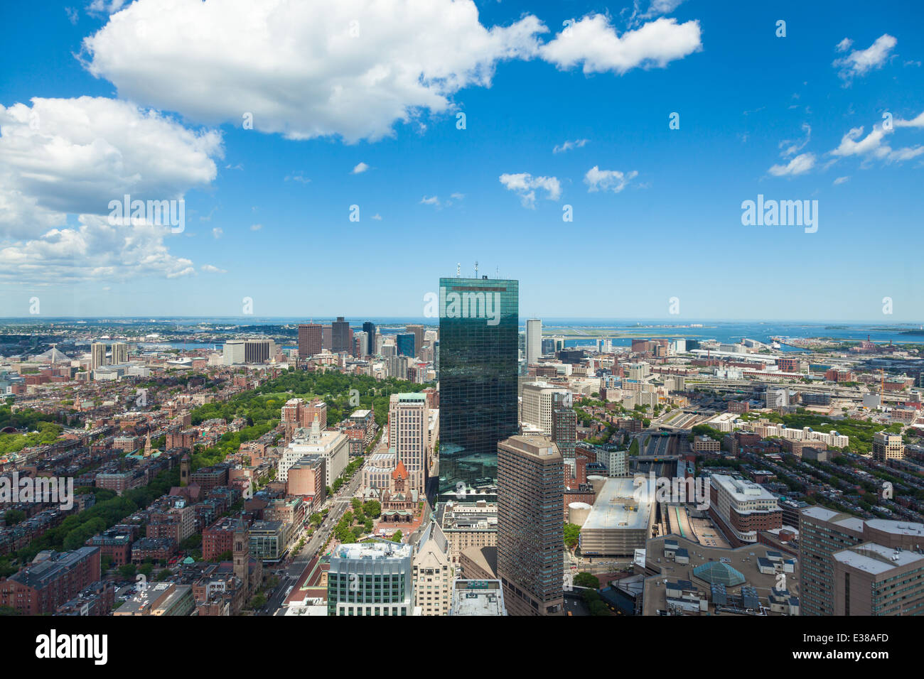 Aerial view of Boston skyline - Massachusetts - USA Stock Photo - Alamy