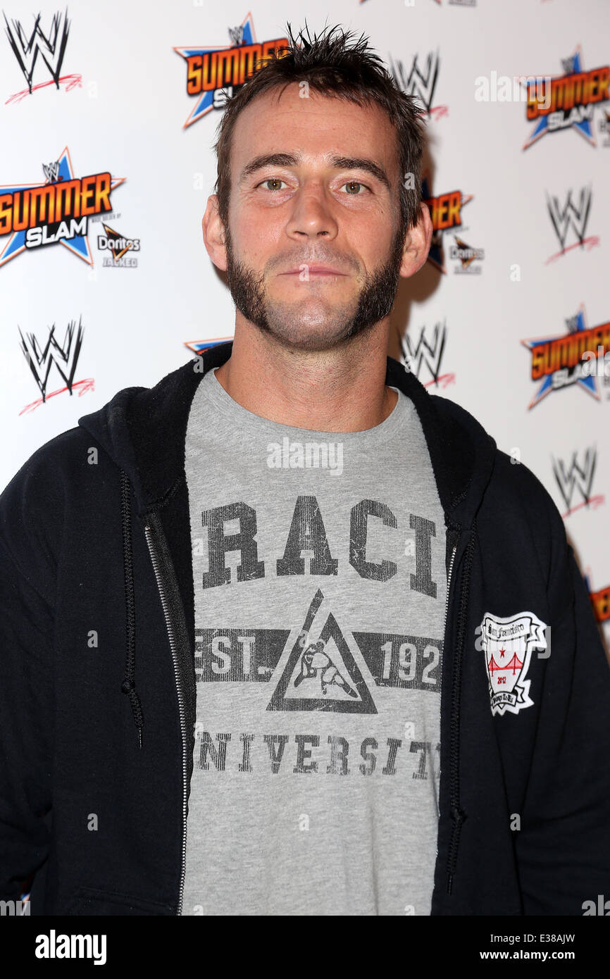 WWE SummerSlam 2013 press conference held at the Beverly Hills Hotel ...