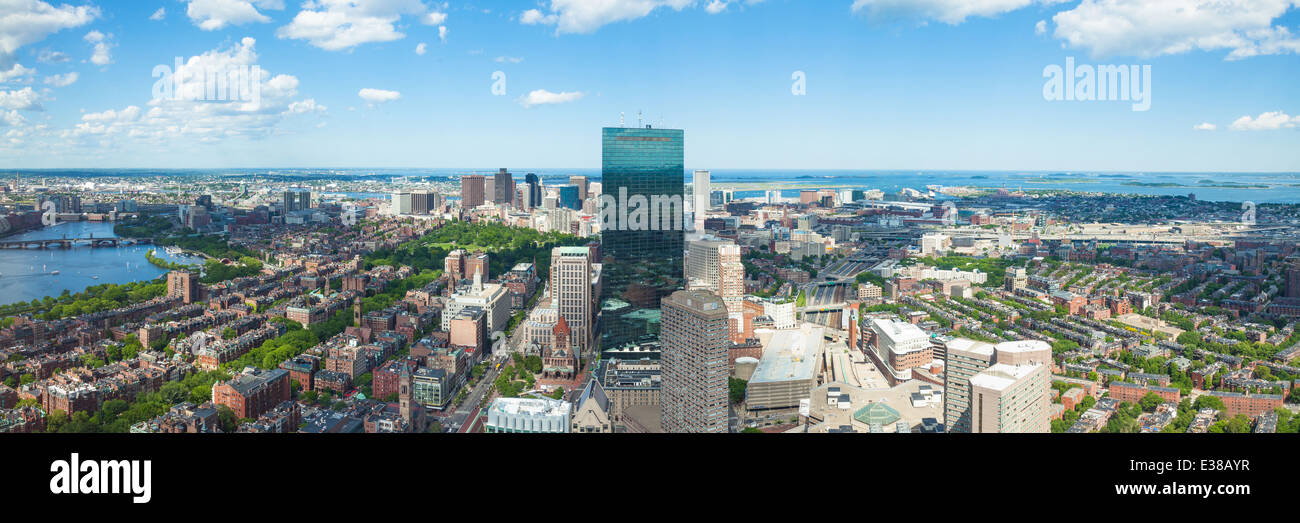 Aerial view of Boston skyline - Massachusetts - USA Stock Photo - Alamy