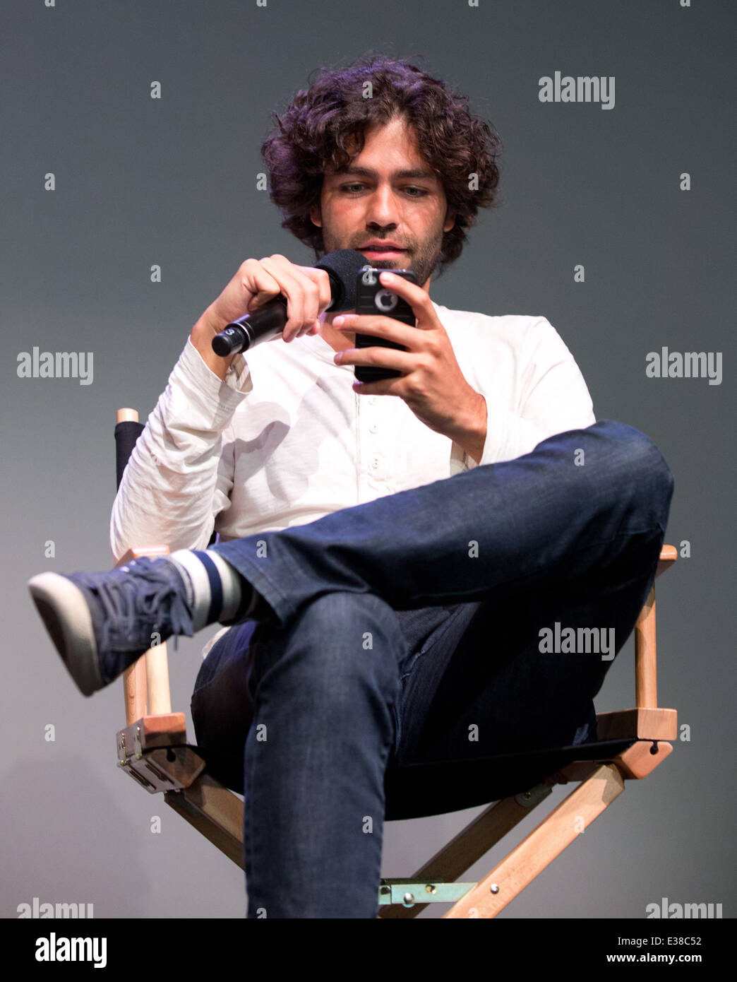 Adrian Grenier appears at Apple Soho Store to promote The Food Tripping ...