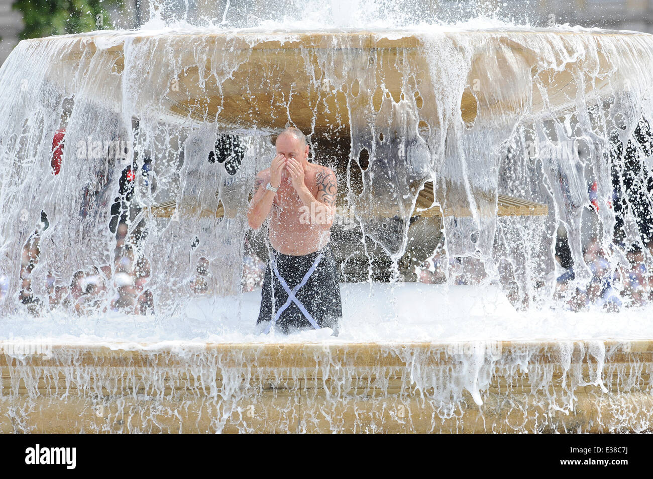 Scottish Supporters ahead of the England and Scotland Football game ...