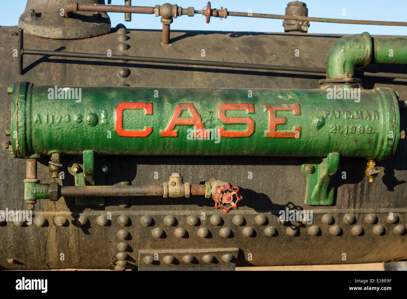 Side of a Case steam engine. Woodburn, Oregon Stock Photo - Alamy