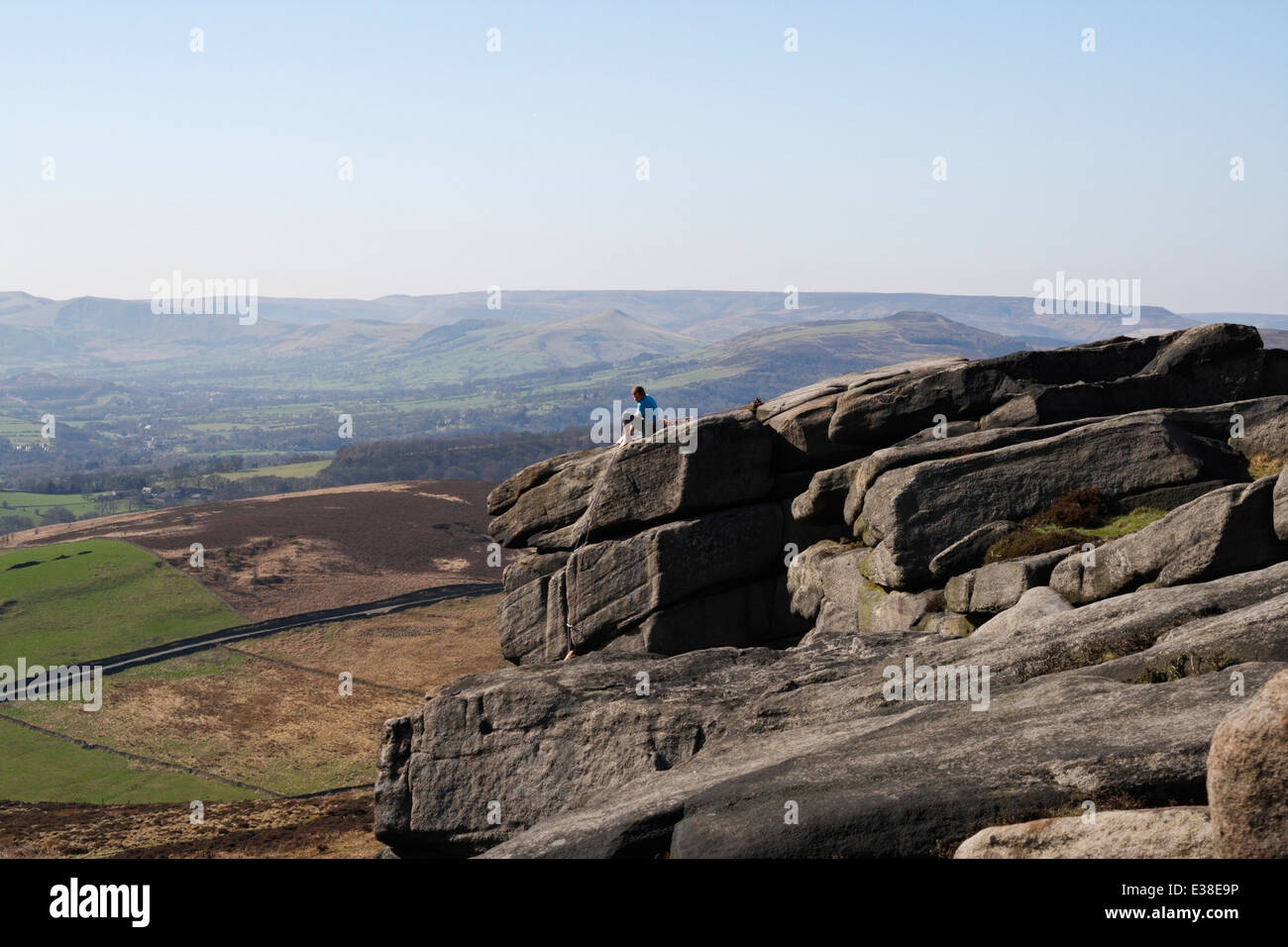 Hope valley in the Peak District National park, Derbyshire England ...
