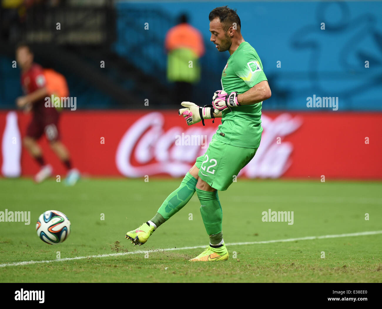 Manaus, Brazil. 22nd June, 2014. Goalkeeper Beto of Portugal in action ...