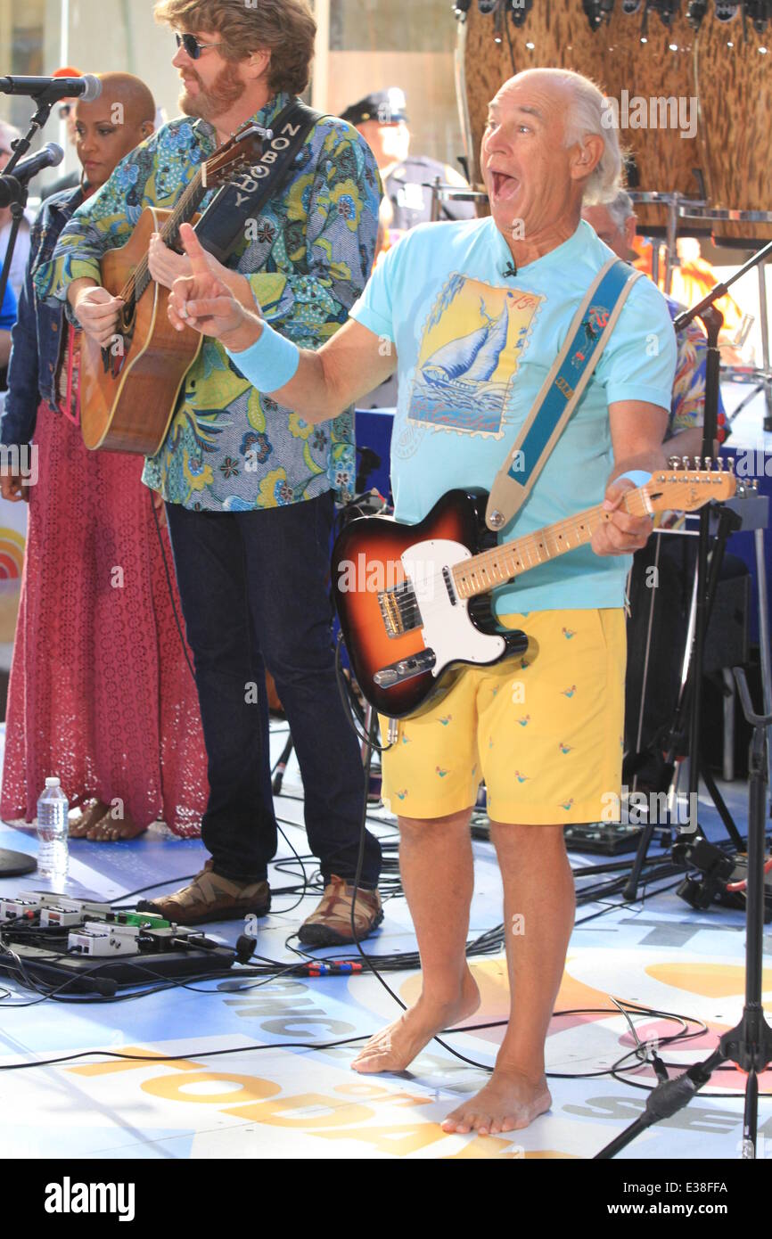 Jimmy Buffett performs on the 'Today' show as part of their NBC Toyota ...