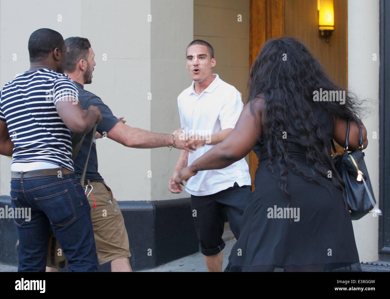 A altercation between a man and a group of people in Union Square turns ...