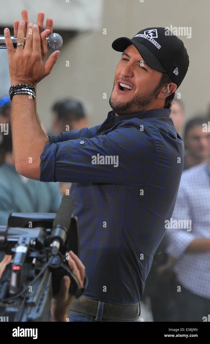 Luke Bryan performs on the 'Today' show as part of their NBC Toyota ...
