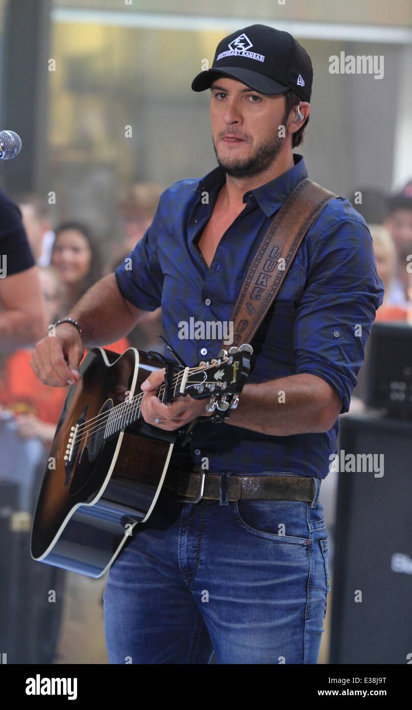 Luke Bryan performs on the 'Today' show as part of their NBC Toyota ...
