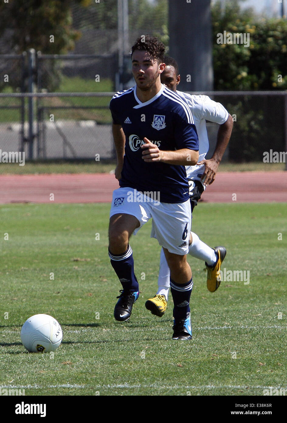 Jonas Brothers host charity soccer match before LA Galaxy Featuring ...