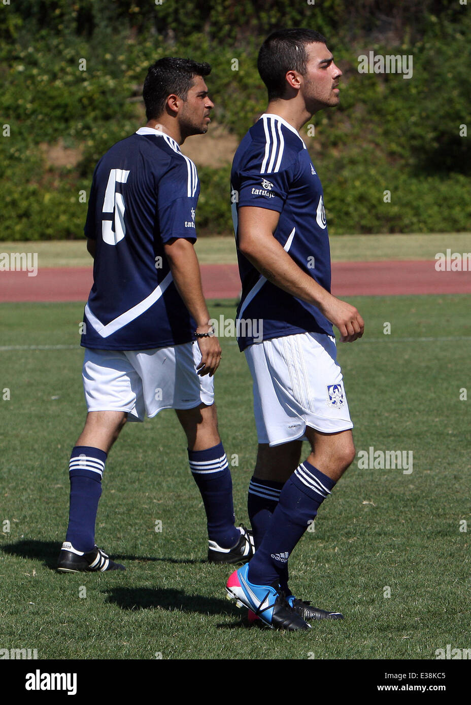 Jonas Brothers host charity soccer match before LA Galaxy Featuring ...
