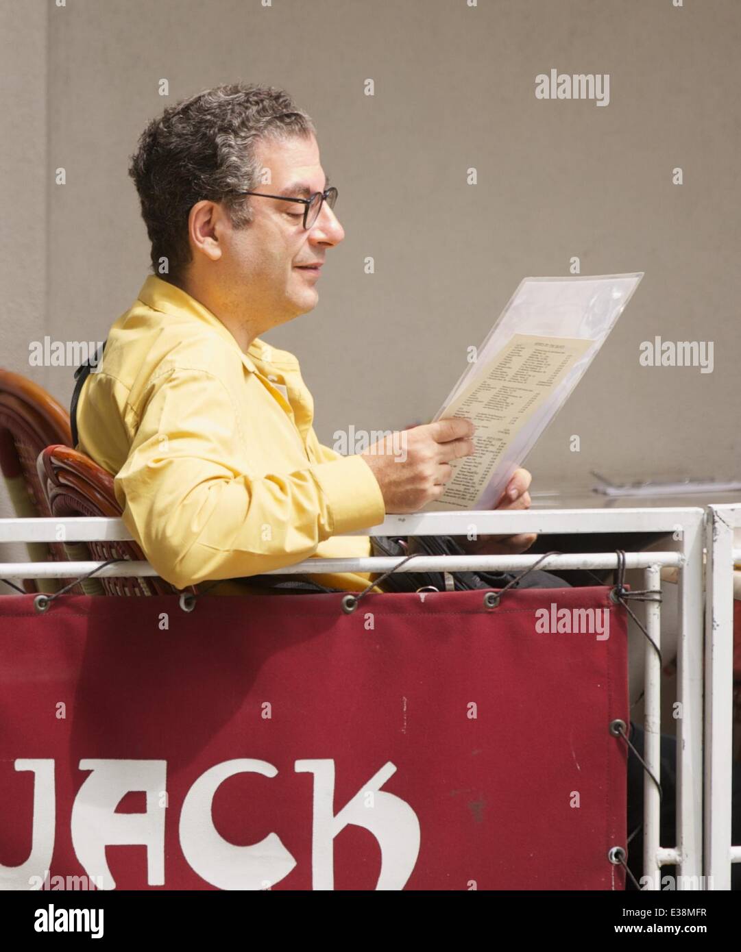 Michael Musto seen having Lunch in the East village Featuring: Michael ...