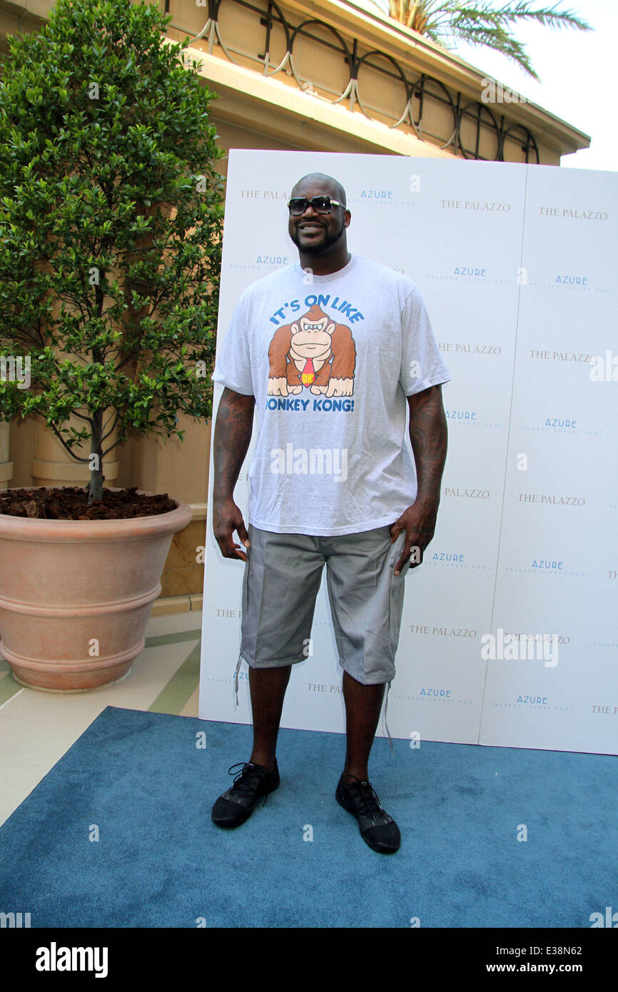NBA All-Star SHAQUILLE O'NEAL Hosts A Party At Azure Luxury Pool Inside ...