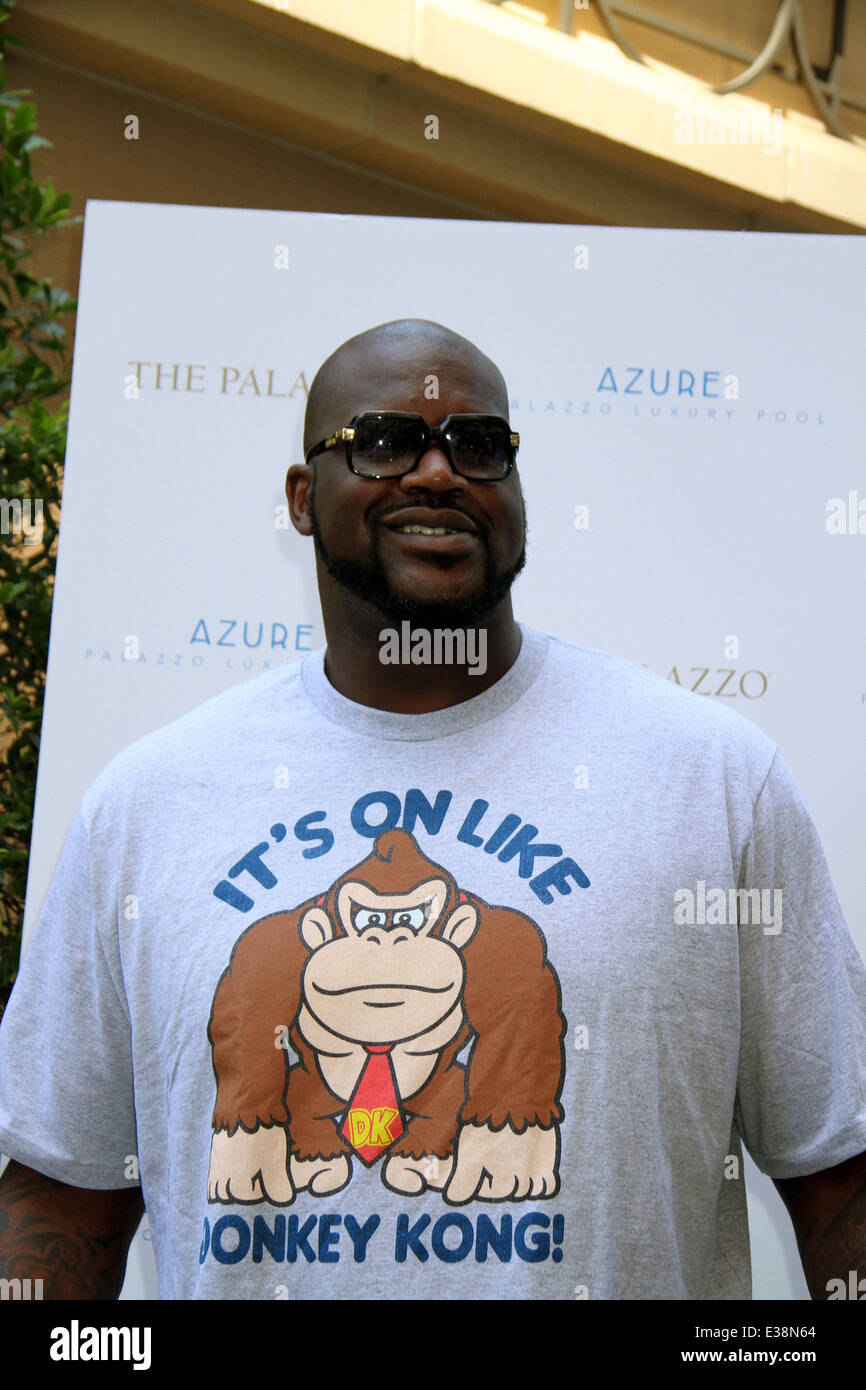 NBA All-Star SHAQUILLE O'NEAL Hosts A Party At Azure Luxury Pool Inside ...