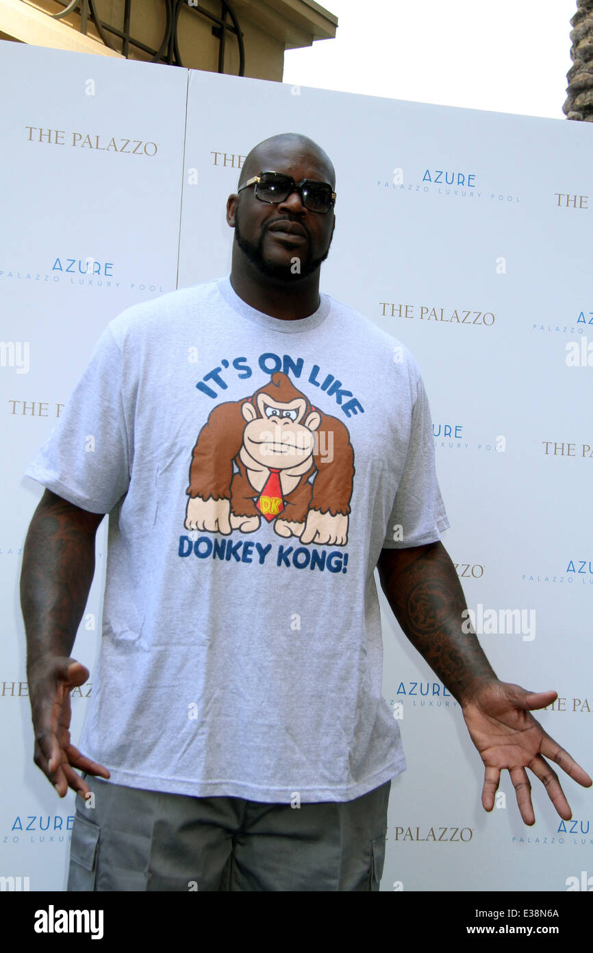 NBA All-Star SHAQUILLE O'NEAL Hosts A Party At Azure Luxury Pool Inside ...
