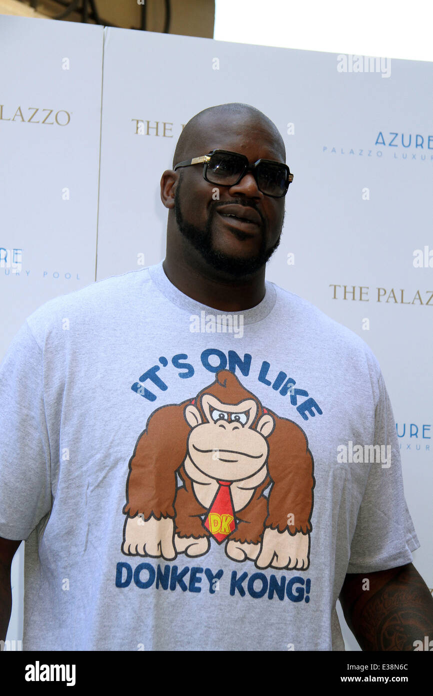 NBA All-Star SHAQUILLE O'NEAL Hosts A Party At Azure Luxury Pool Inside ...