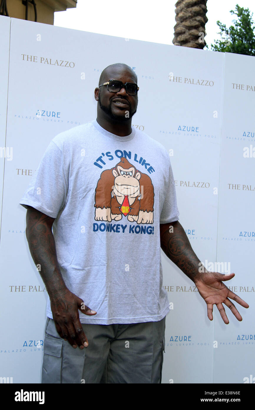 NBA All-Star SHAQUILLE O'NEAL Hosts A Party At Azure Luxury Pool Inside ...