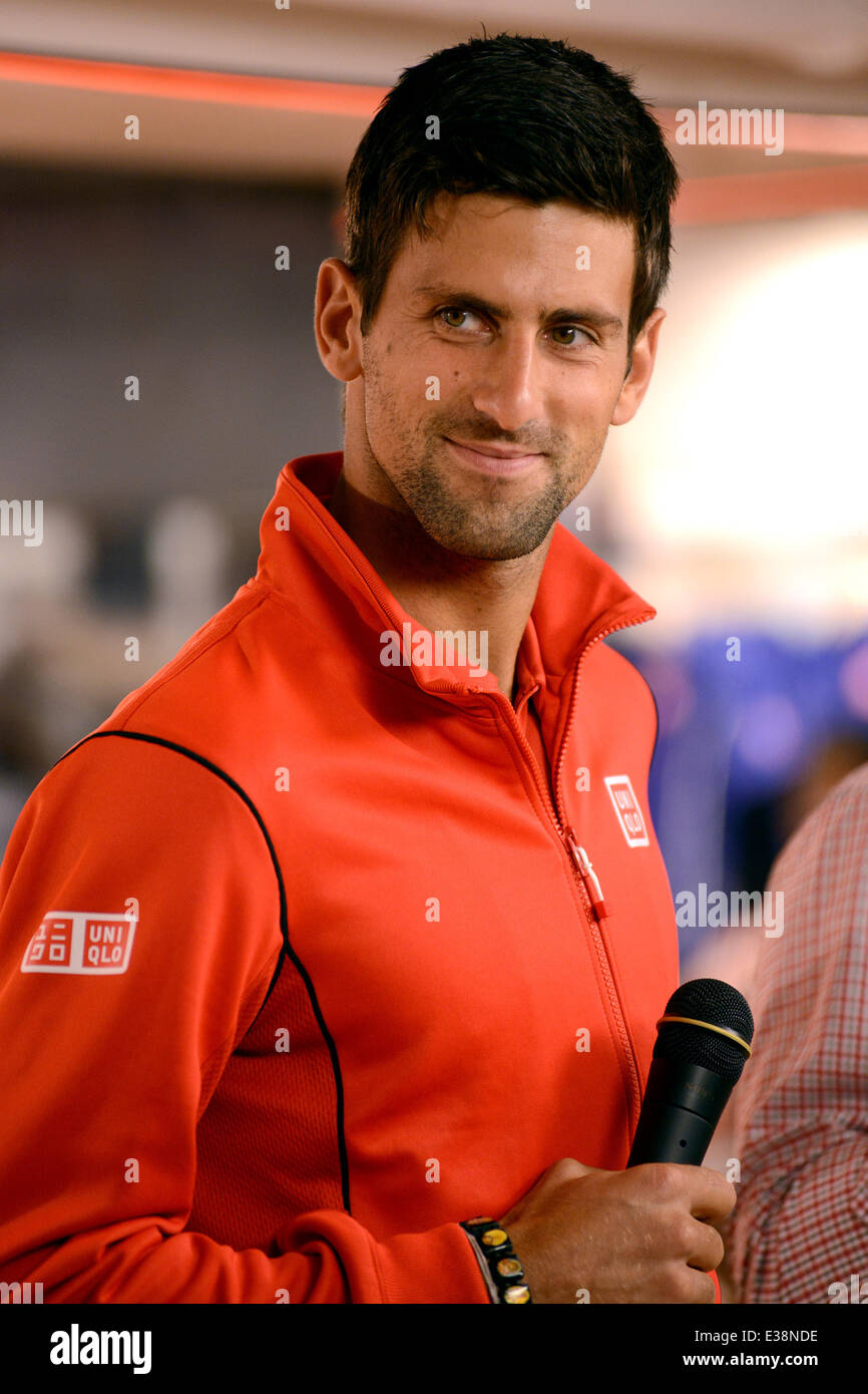 Novak Djokovic Visits The UNIQLO New York Flagship Store on Fifth ...