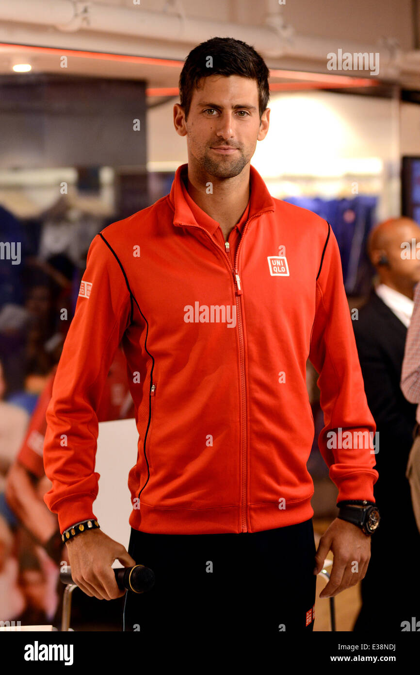 Novak Djokovic Visits The UNIQLO New York Flagship Store on Fifth ...