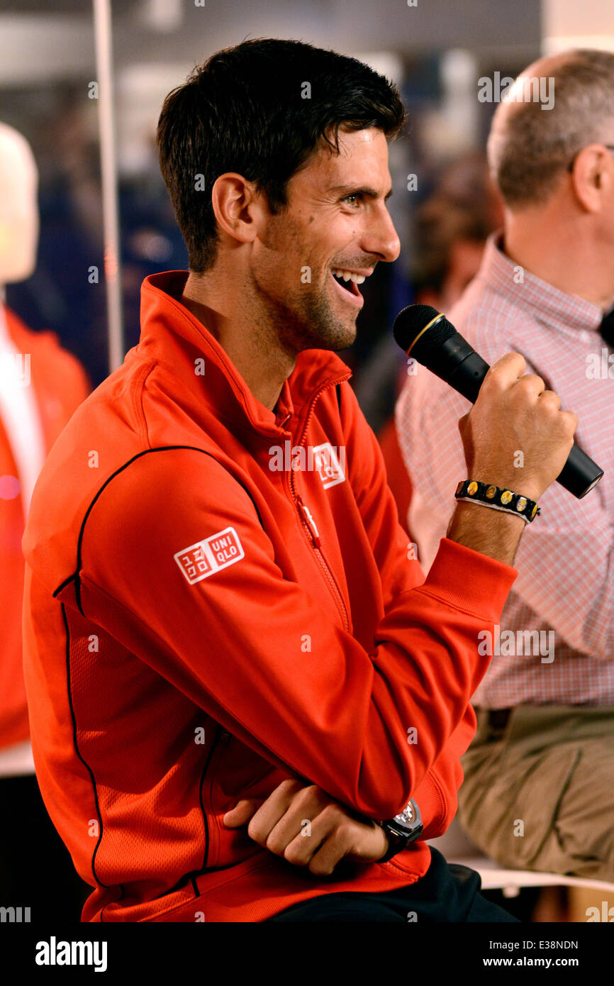 Novak Djokovic Visits The UNIQLO New York Flagship Store on Fifth ...
