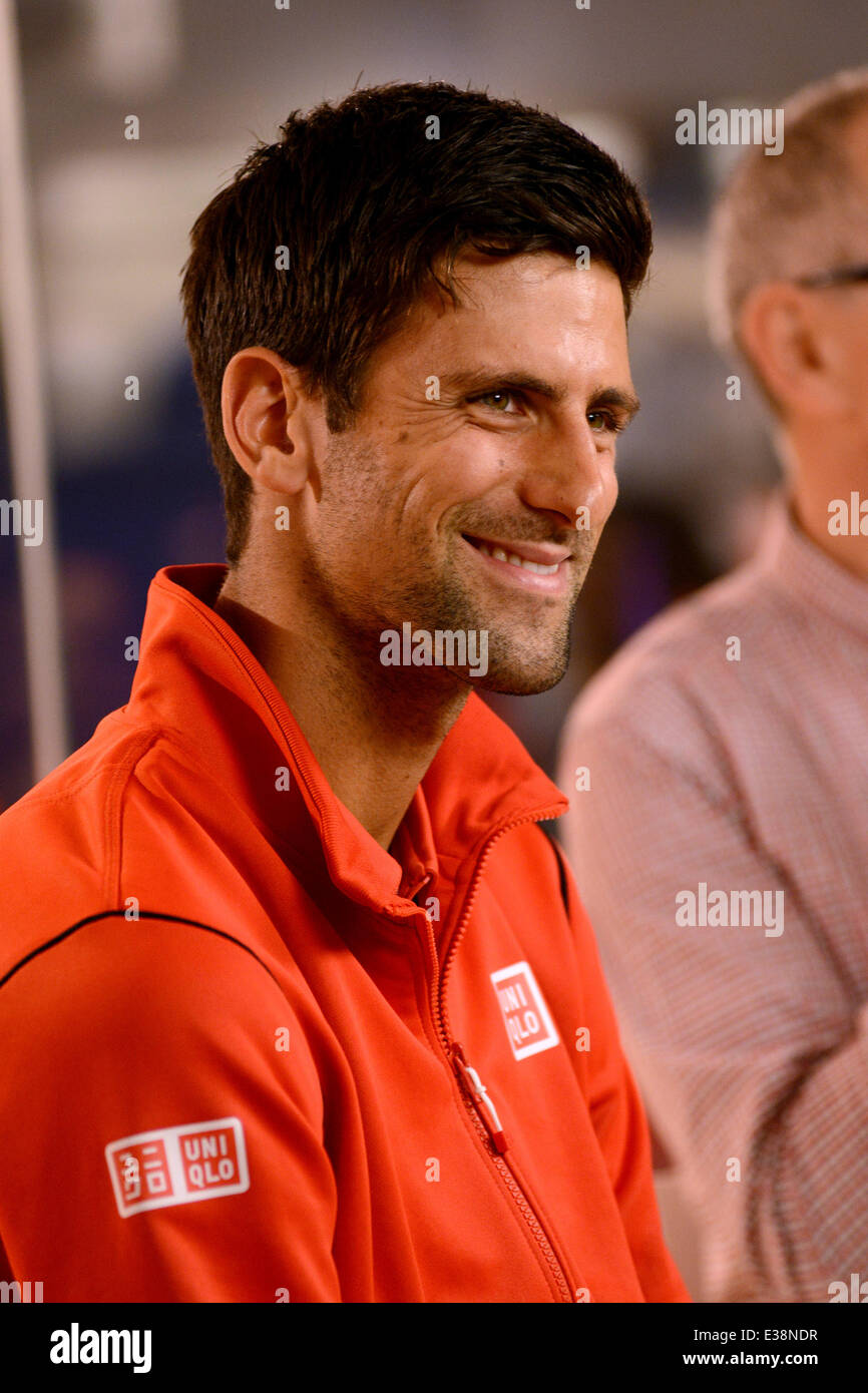 Novak Djokovic Visits The UNIQLO New York Flagship Store on Fifth ...