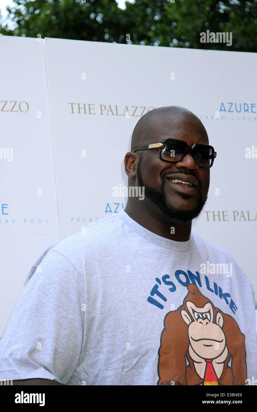 NBA All-Star SHAQUILLE O'NEAL Hosts A Party At Azure Luxury Pool Inside ...