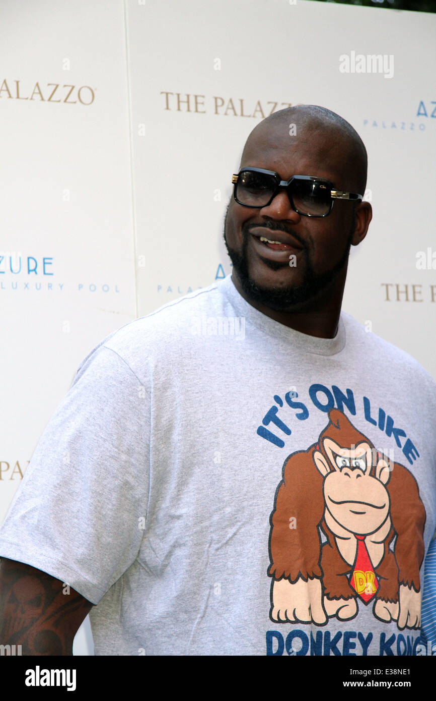 NBA All-Star SHAQUILLE O'NEAL Hosts A Party At Azure Luxury Pool Inside ...