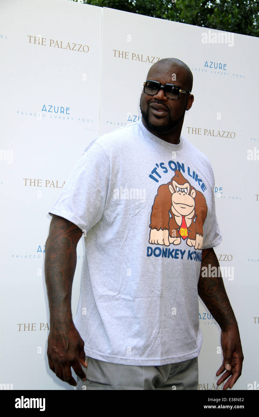 NBA All-Star SHAQUILLE O'NEAL Hosts A Party At Azure Luxury Pool Inside ...