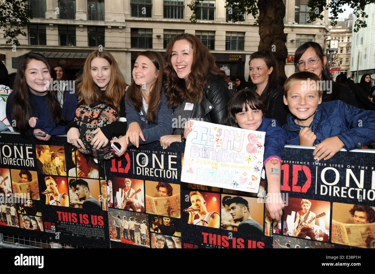 Hundreds of One Direction fans camp out in London's Leicester Square ...
