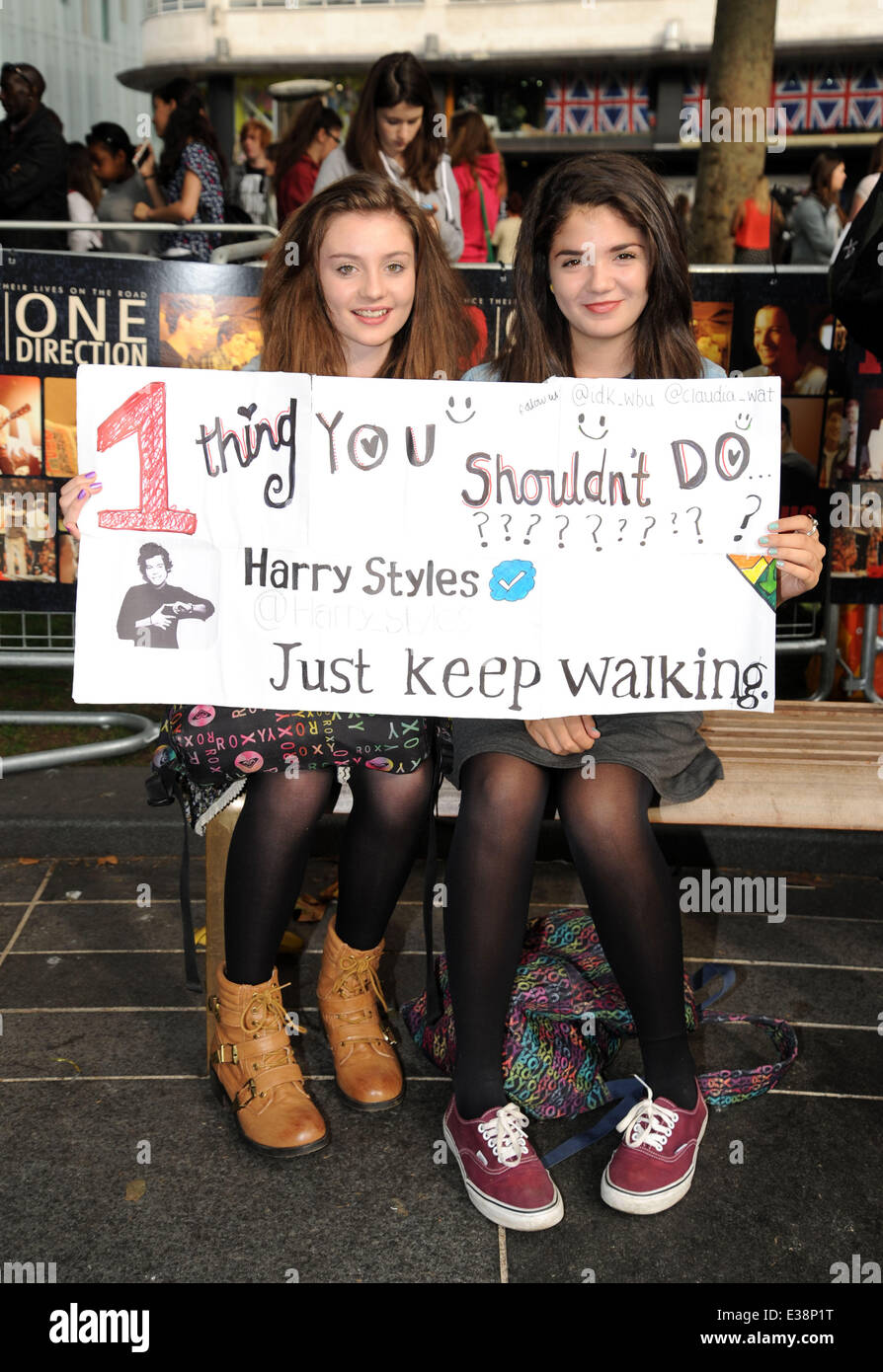Hundreds of One Direction fans camp out in London's Leicester Square ...
