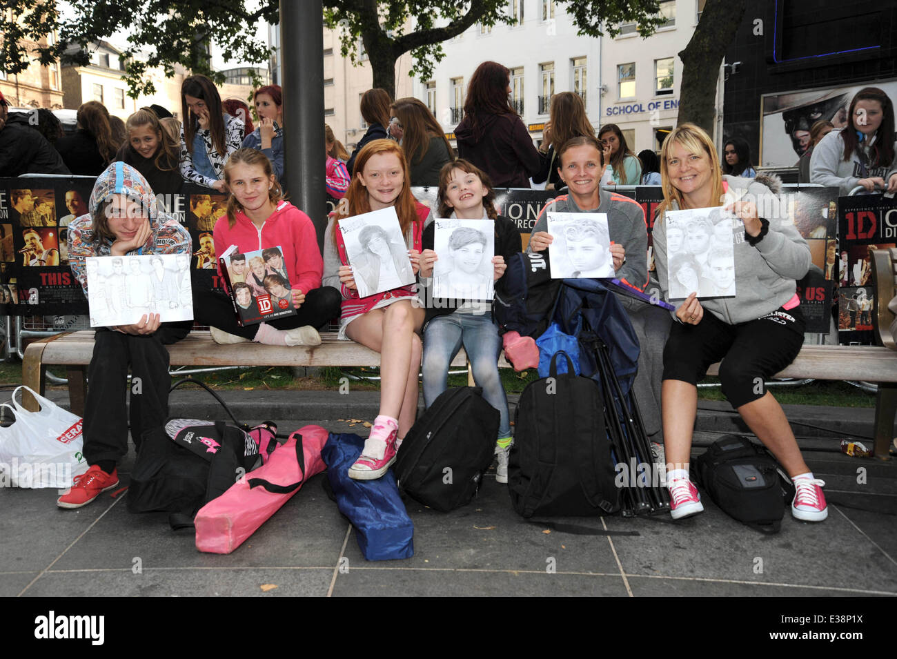 Hundreds of One Direction fans camp out in London's Leicester Square ...