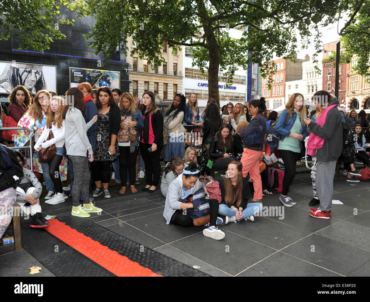 Hundreds of One Direction fans camp out in London's Leicester Square ...