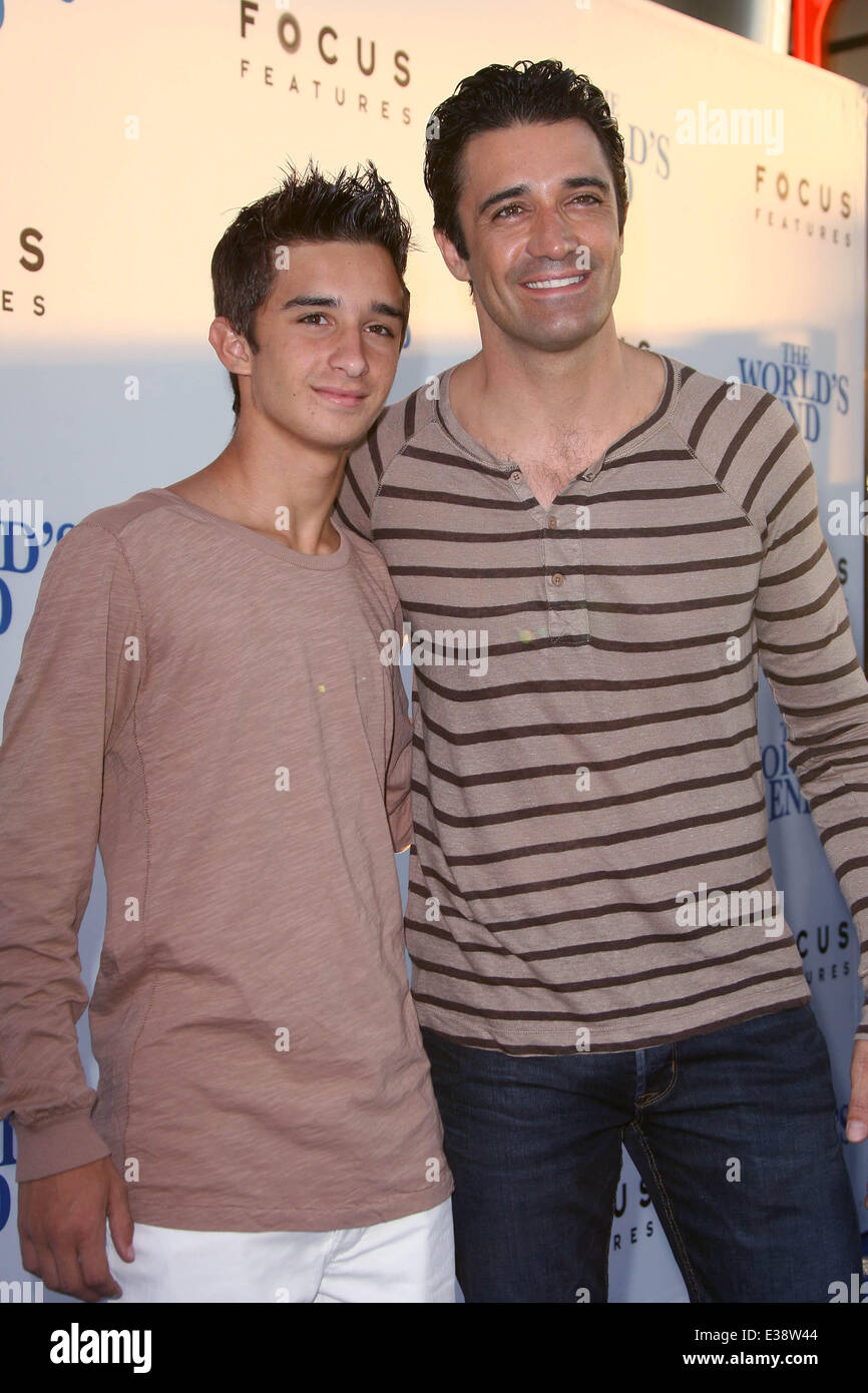 Los Angeles Premiere of "The Worlds End" Featuring: Gilles Marini,son ...