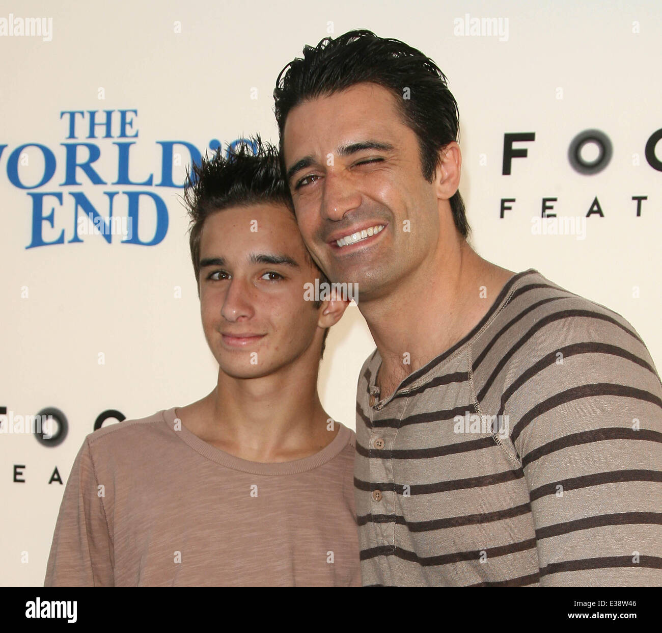 Los Angeles Premiere of "The Worlds End" Featuring: Gilles Marini,son ...